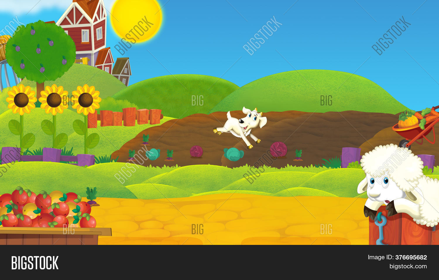Cartoon Farm Ranch Image & Photo (Free Trial) | Bigstock