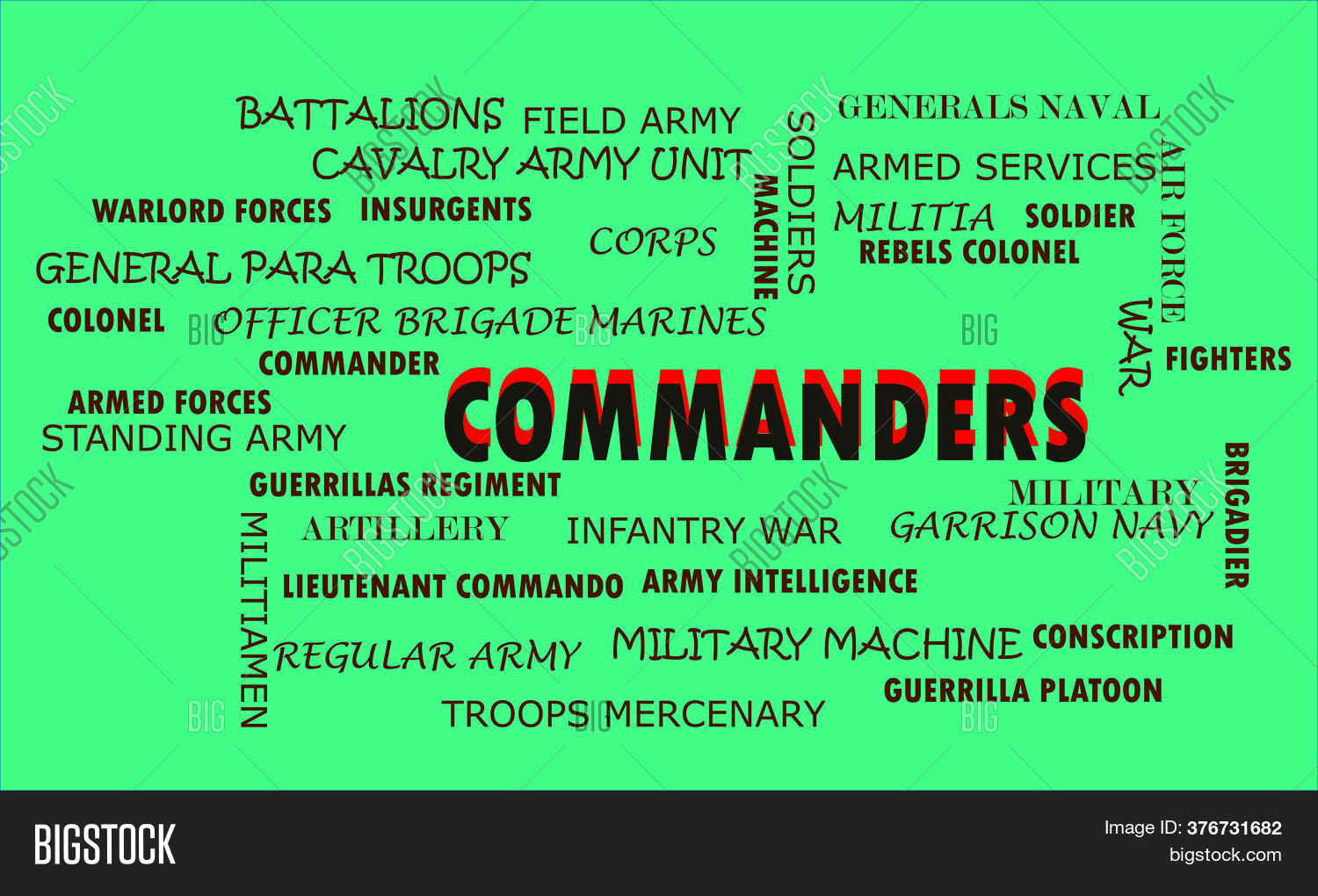 Commanders Word Vector & Photo (Free Trial) | Bigstock