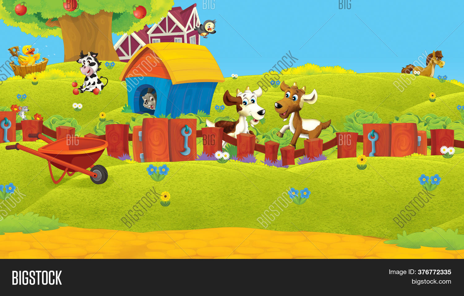 Cartoon Scene Animal Image & Photo (Free Trial) | Bigstock
