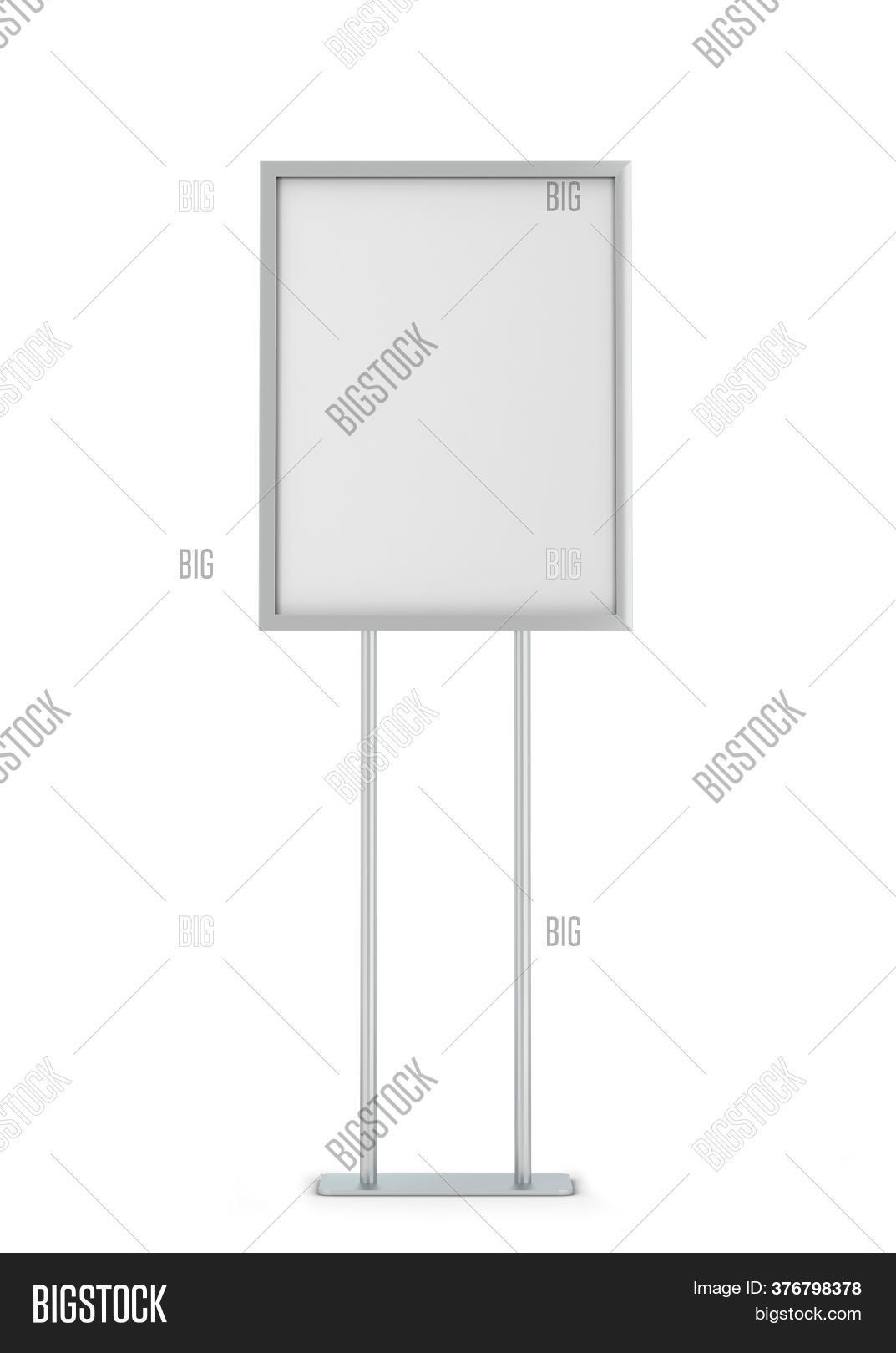 Blank Poster Stand Image & Photo (Free Trial) | Bigstock