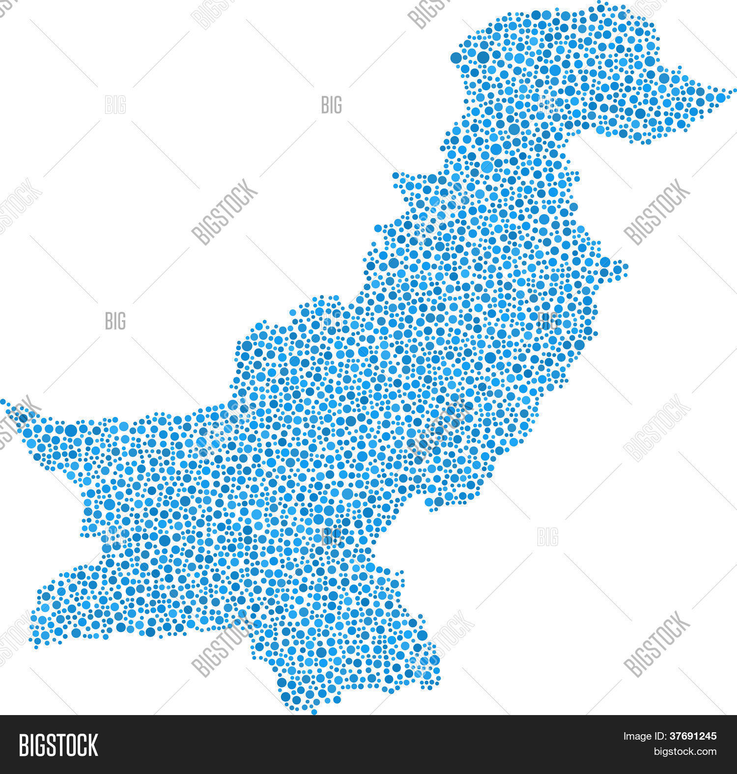 Map Pakistan - Middle Vector & Photo (Free Trial) | Bigstock