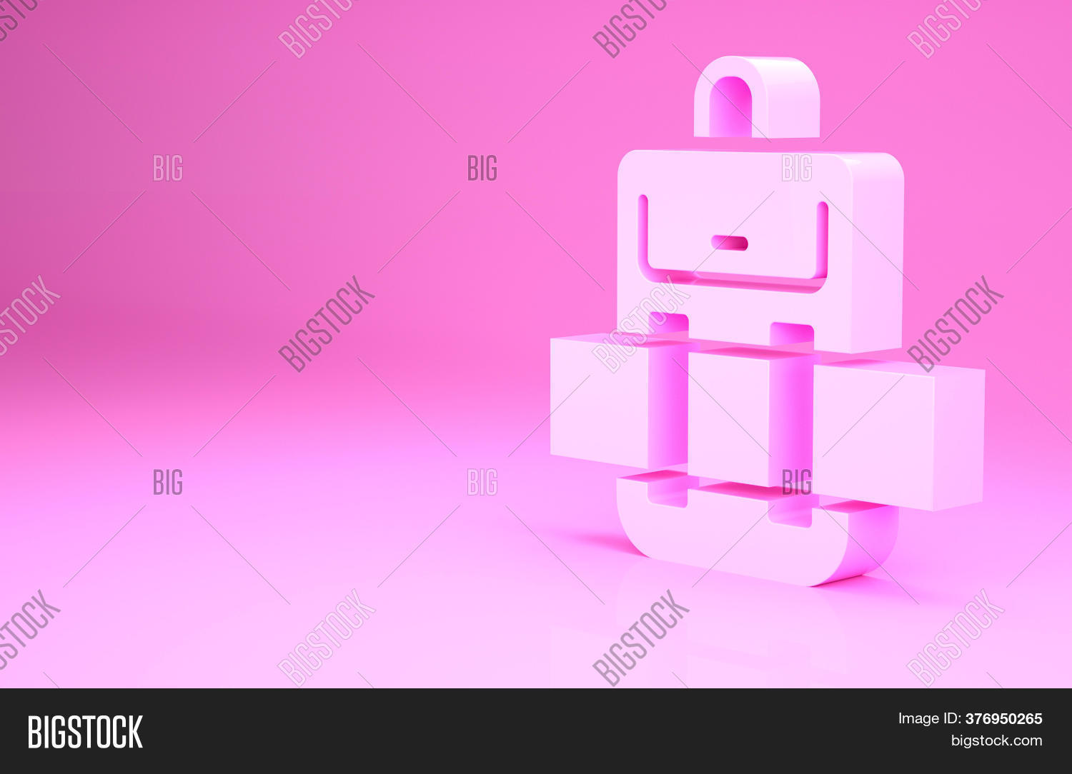 Pink Hiking Backpack Image & Photo (Free Trial) | Bigstock