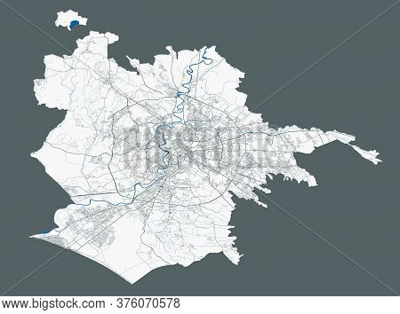 City Rome Map. Vector & Photo (Free Trial) | Bigstock
