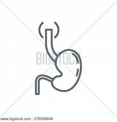 Esophagus Vector Icon Vector & Photo (Free Trial) | Bigstock