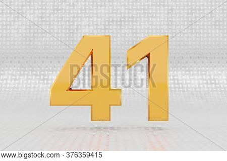 Yellow 3d Number 41. Image & Photo (Free Trial) | Bigstock