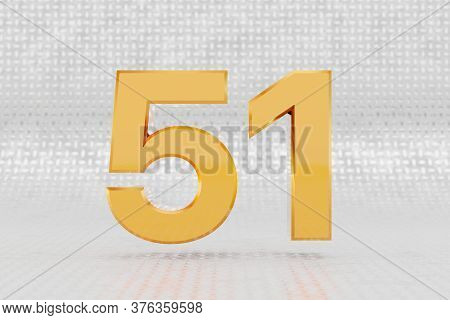 Yellow 3d Number 51. Image & Photo (Free Trial) | Bigstock