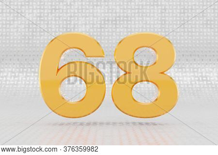 Yellow 3d Number 68. Image & Photo (Free Trial) | Bigstock