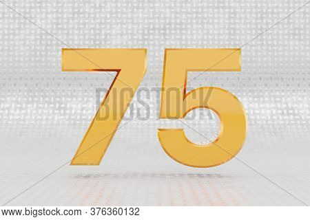 Yellow 3d Number 75. Image & Photo (Free Trial) | Bigstock