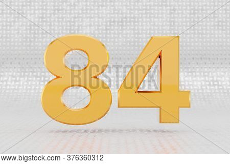 Yellow 3d Number 84. Image & Photo (Free Trial) | Bigstock