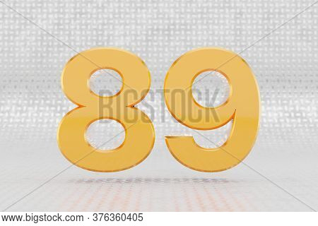 Yellow 3d Number 89. Image & Photo (Free Trial) | Bigstock