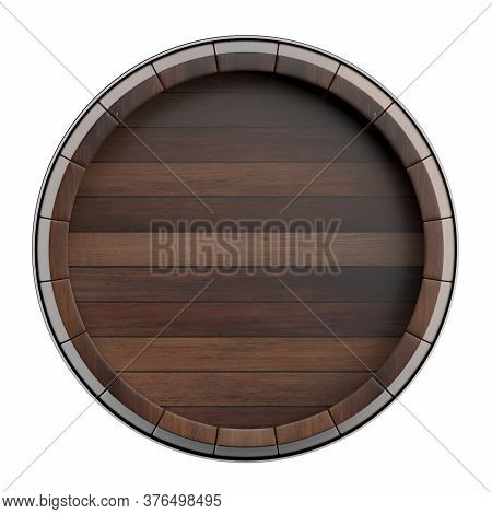 Wooden Barrel Top View Image & Photo (Free Trial) | Bigstock