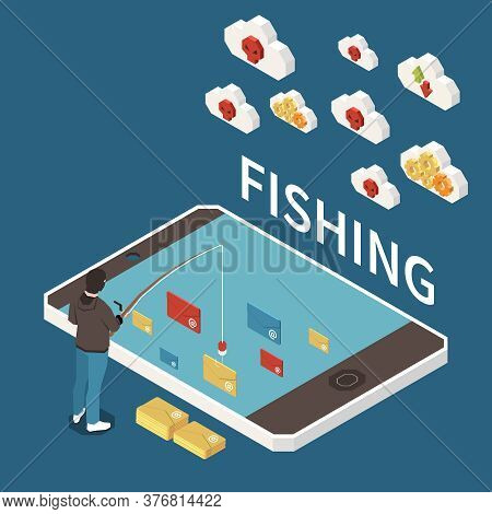 Hacker Fishing Vector & Photo (Free Trial) | Bigstock