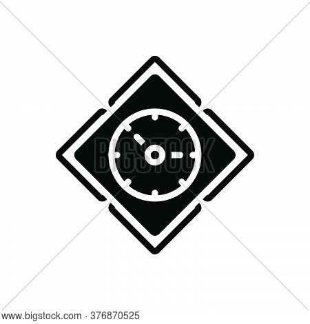 Black Solid Icon Time Vector & Photo (Free Trial) | Bigstock