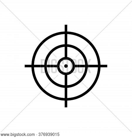 Aim Outline Icon Vector & Photo (Free Trial) | Bigstock