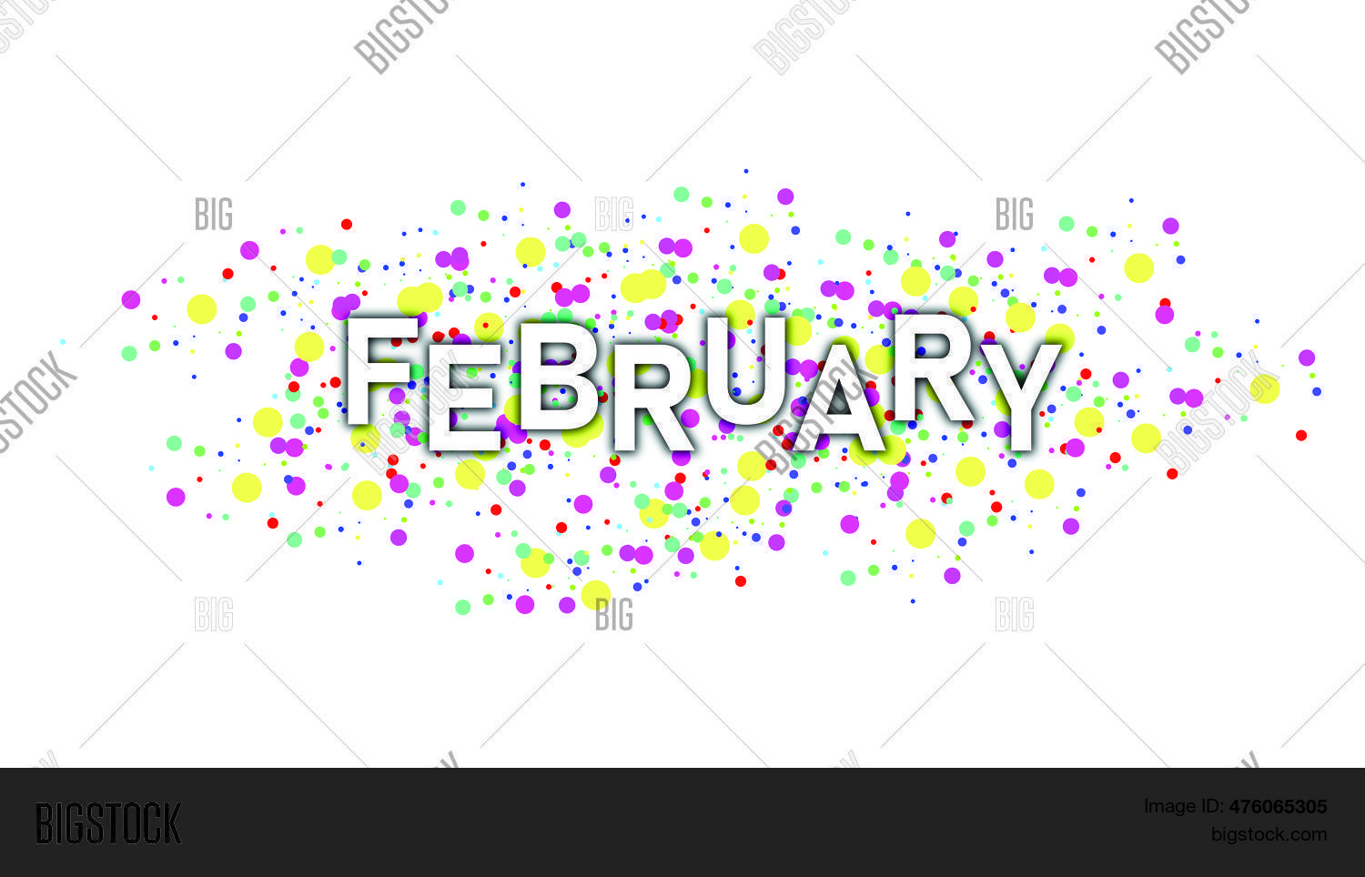 February Greeting Vector & Photo (Free Trial) | Bigstock