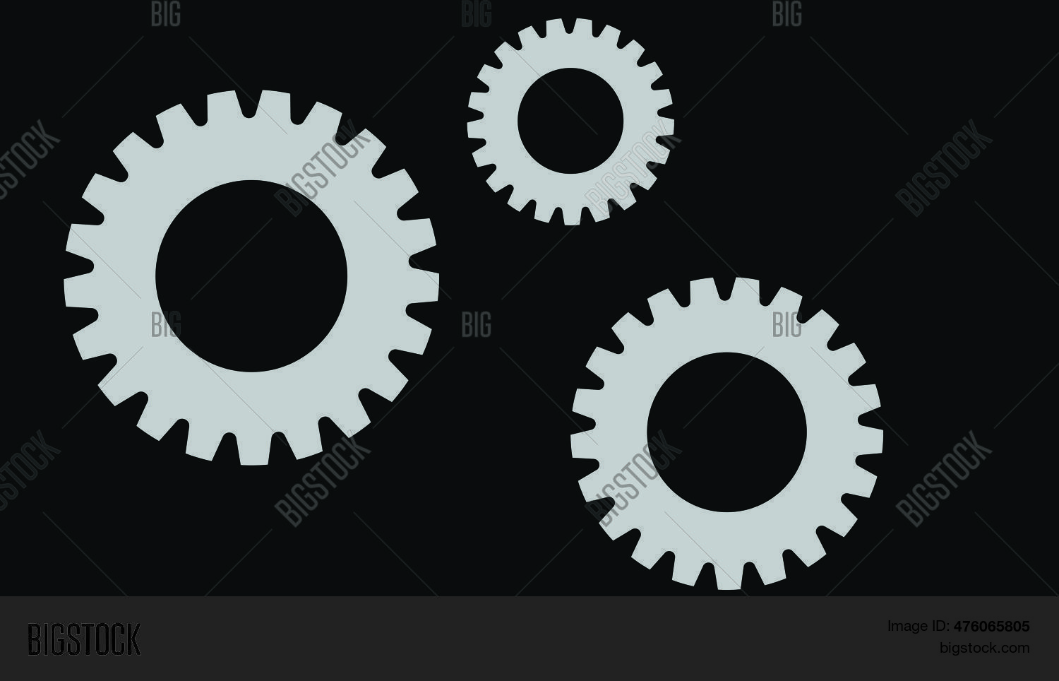 Mechanical Gears Vector & Photo (Free Trial) | Bigstock