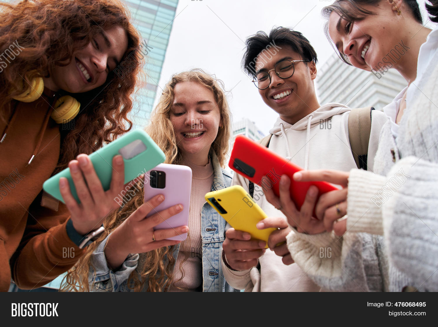 Portrait Four Smiling Image & Photo (Free Trial) | Bigstock