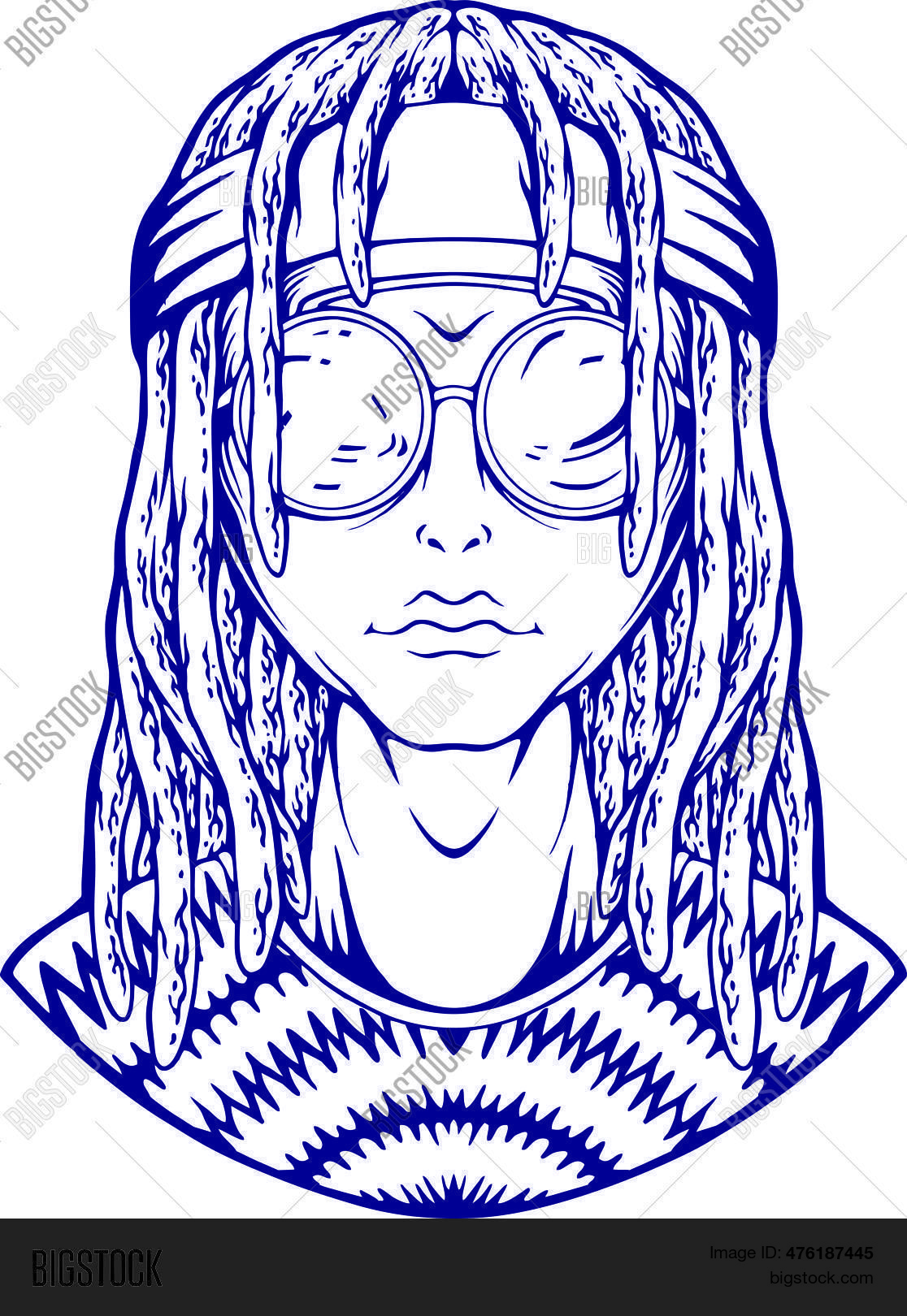 Hippie Alien Head Vector & Photo (Free Trial) | Bigstock