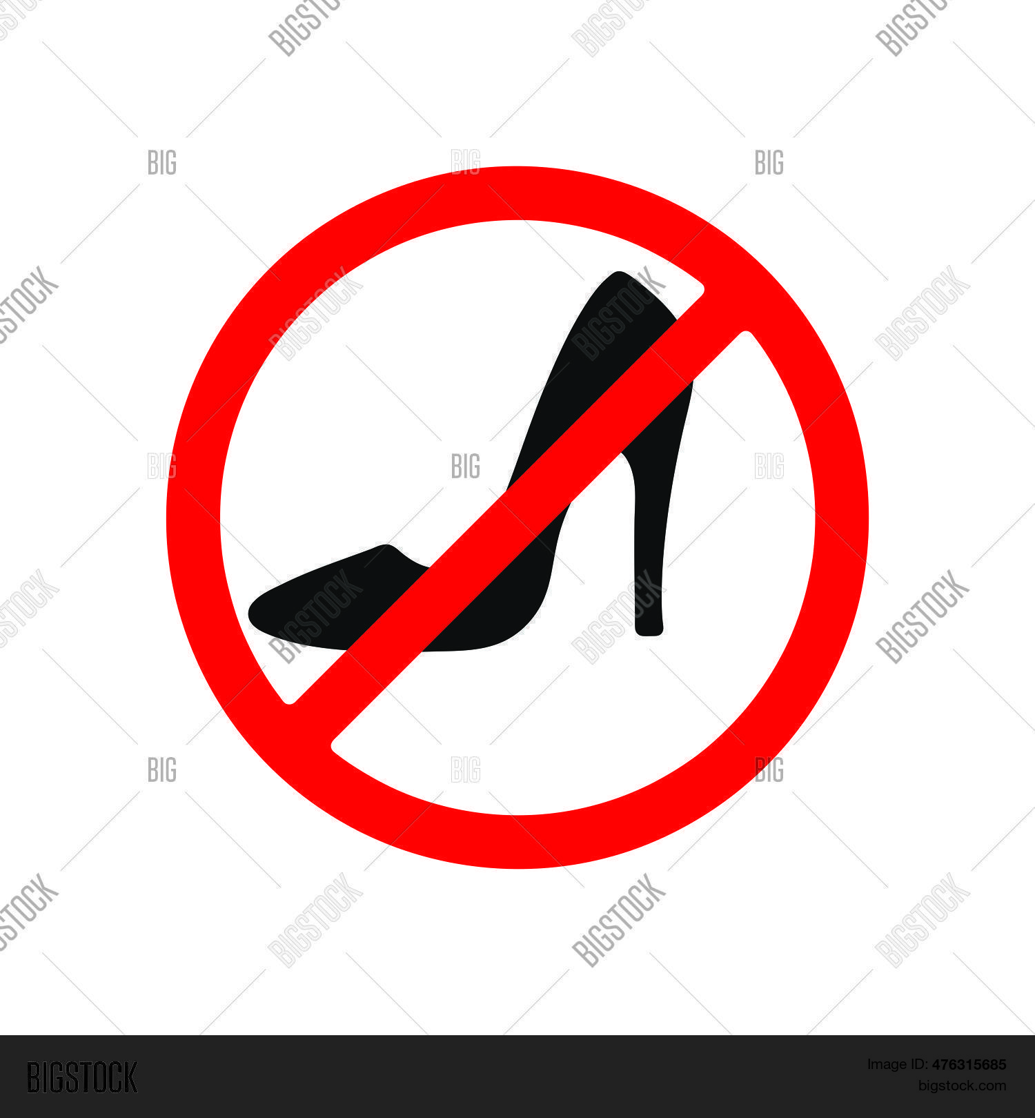 No High Heels Sign, Vector & Photo (Free Trial) | Bigstock