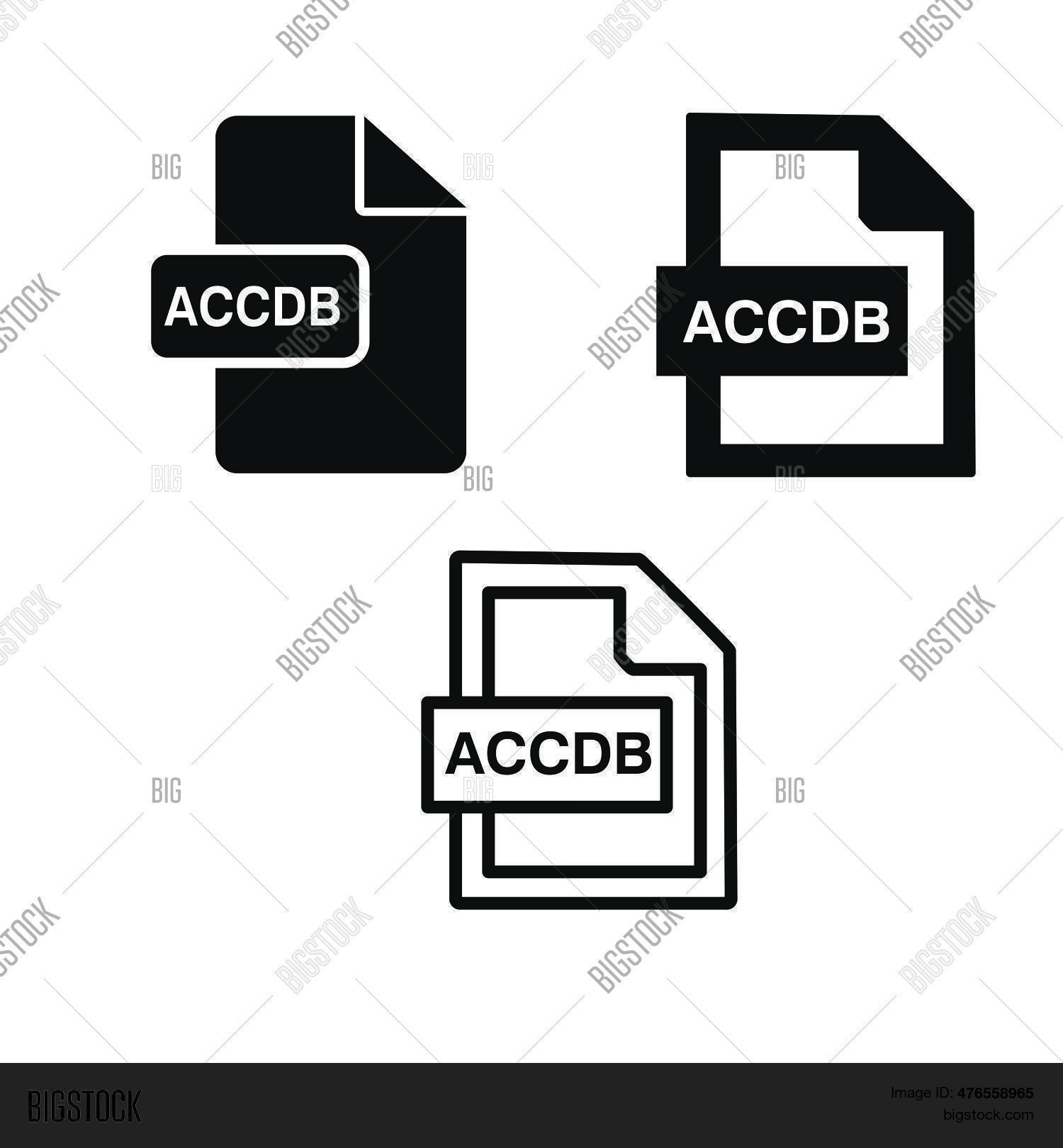 Accdb File Format Vector & Photo (Free Trial) | Bigstock