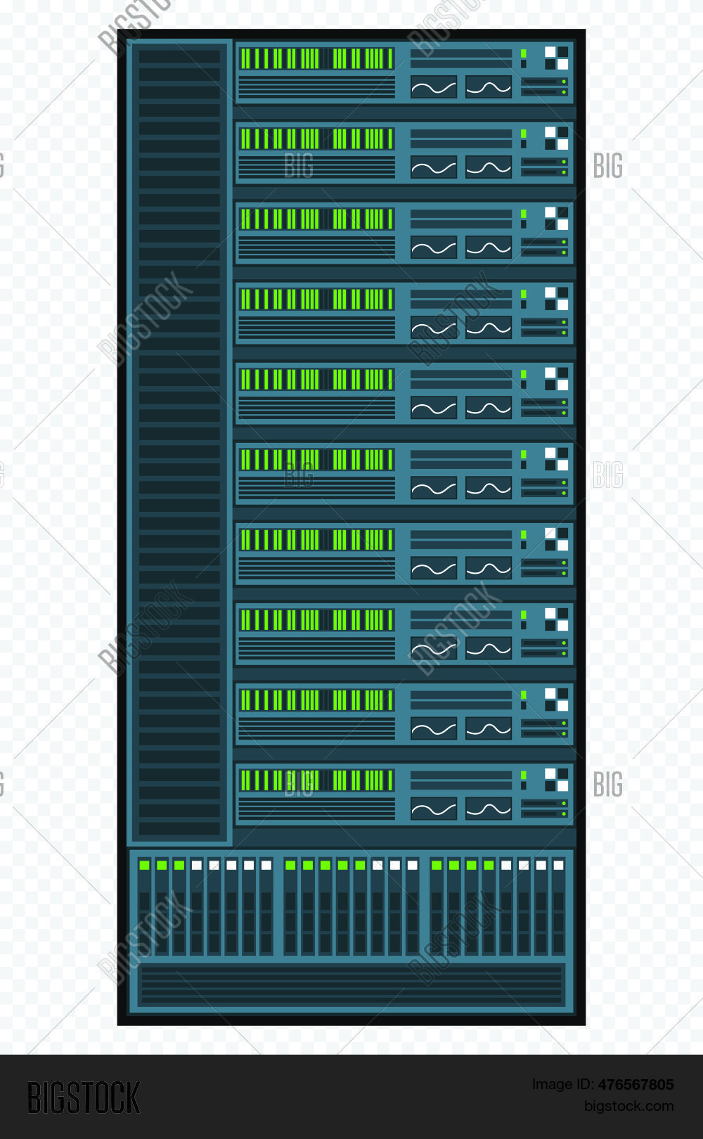 Server Rack. Server Vector & Photo (Free Trial) | Bigstock