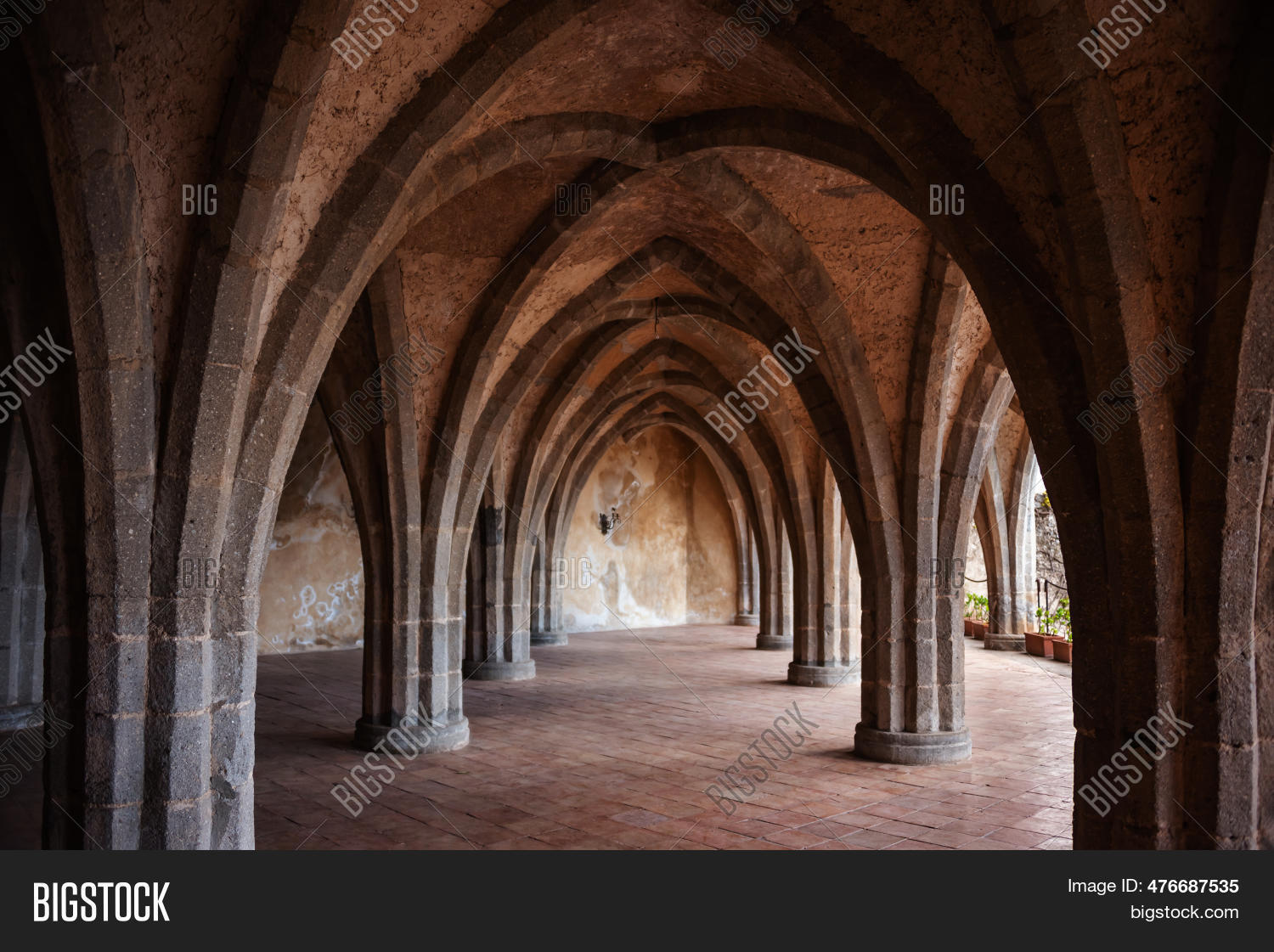 Crypt Columns Arches Image & Photo (Free Trial) | Bigstock