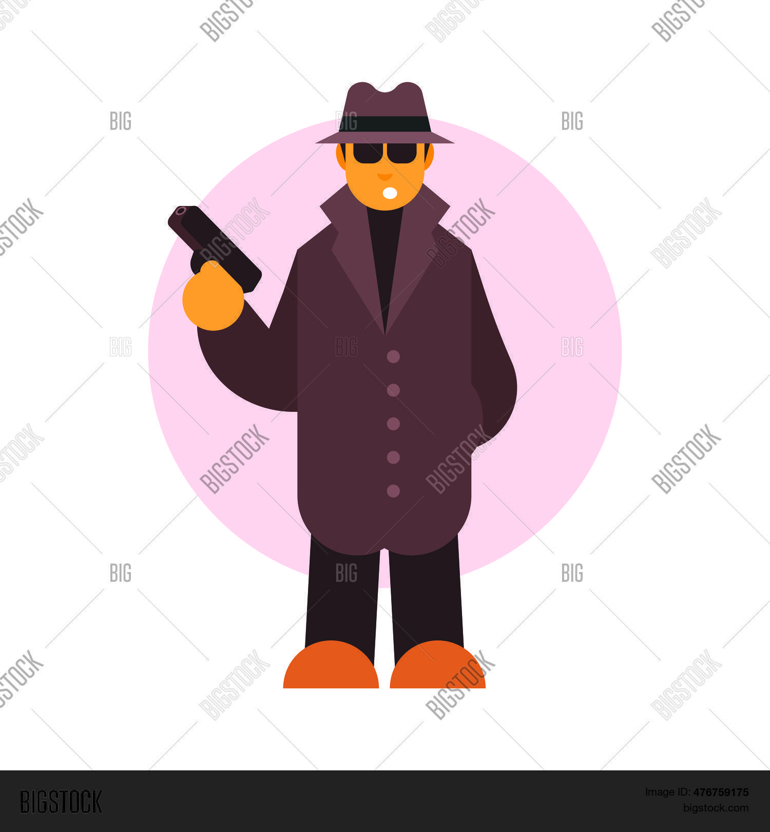 Cartoon Detective Hat Vector & Photo (Free Trial) | Bigstock