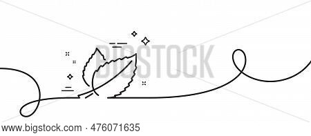 Mint Leaves Line Icon Vector & Photo (Free Trial) | Bigstock