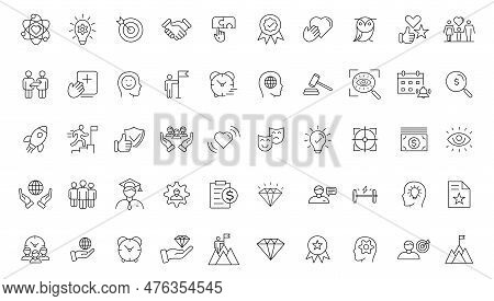 Set Icons Core Values Vector & Photo (Free Trial) | Bigstock