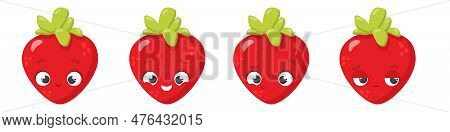 Strawberry Cute Berry Vector & Photo (Free Trial) | Bigstock