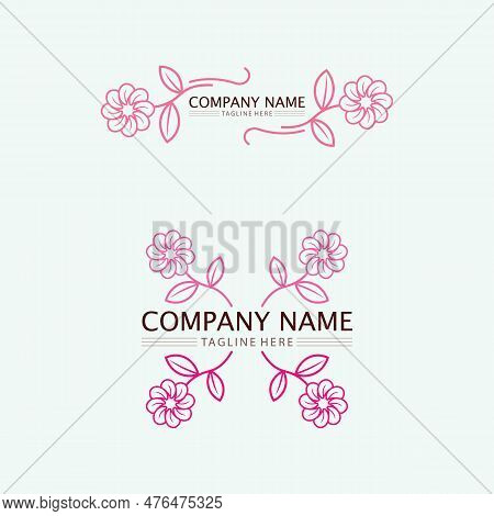 Flower Logo. Circular Vector & Photo (Free Trial) | Bigstock
