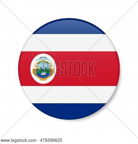 Costa Rica Circle Vector & Photo (Free Trial) | Bigstock