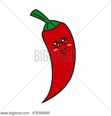 Cute Chili Pepper Vector & Photo (Free Trial) | Bigstock