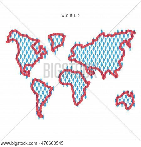 World Population Map Vector & Photo (Free Trial) | Bigstock