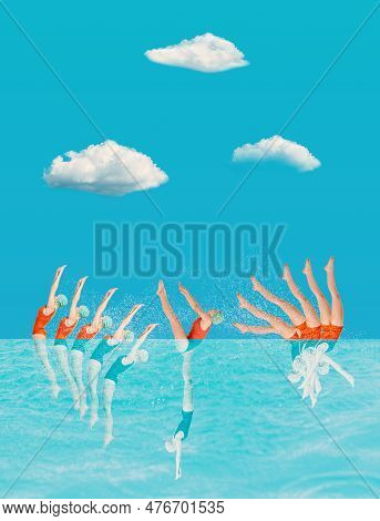 Woman Diving Into Water Images, Illustrations & Vectors (Free) - Bigstock