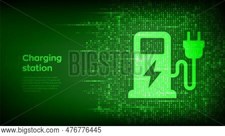 Charging Station Icon Vector & Photo (Free Trial) | Bigstock