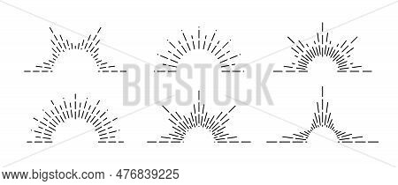 Half Sunburst Frame Vector & Photo (Free Trial) | Bigstock