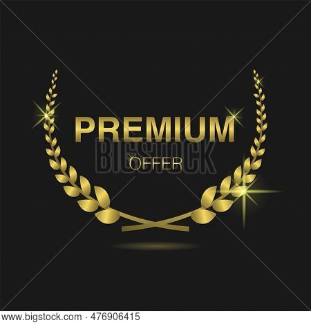 Premium Offer Golden Vector & Photo (Free Trial) | Bigstock