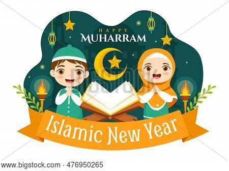 Happy Muharram Vector Vector & Photo (Free Trial) | Bigstock
