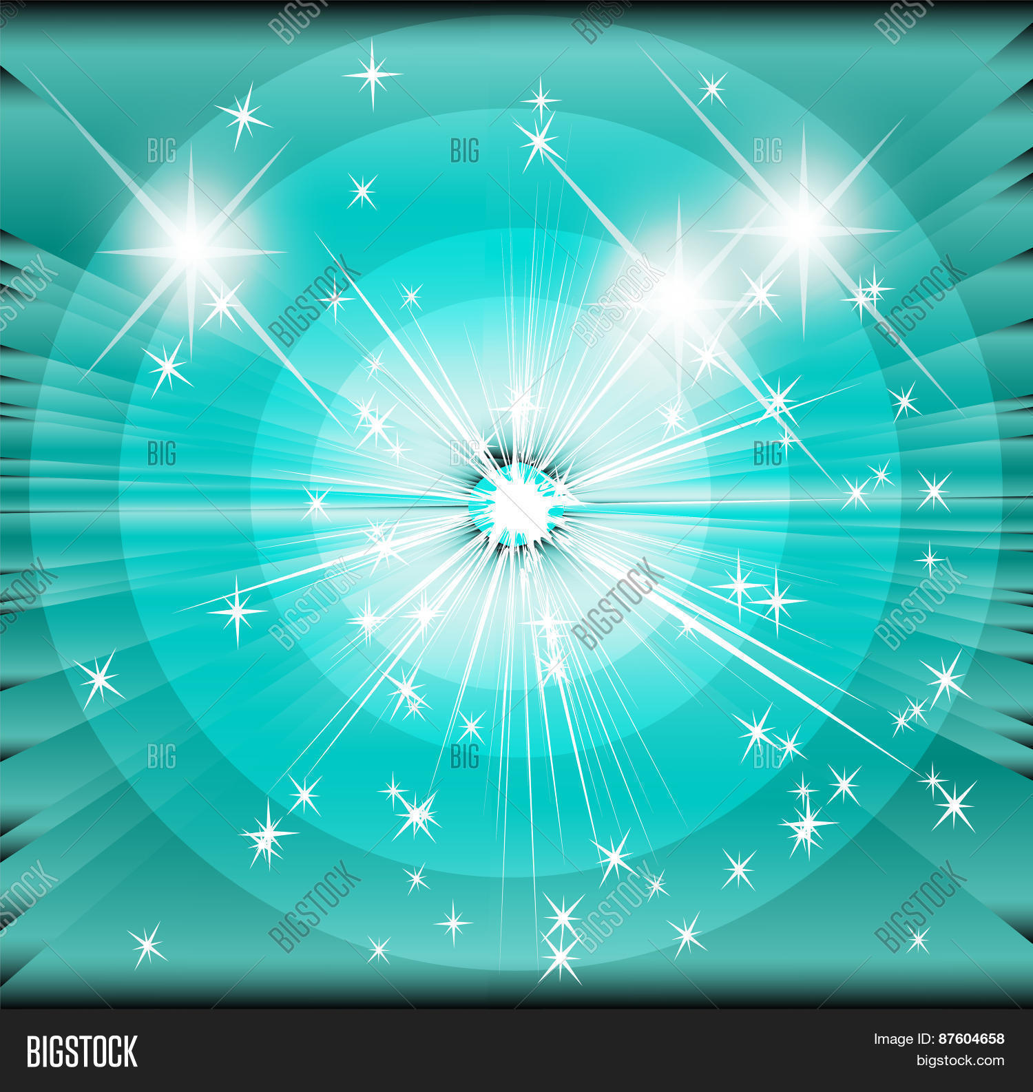 Star Sunbeam Blue Vector & Photo (Free Trial) | Bigstock