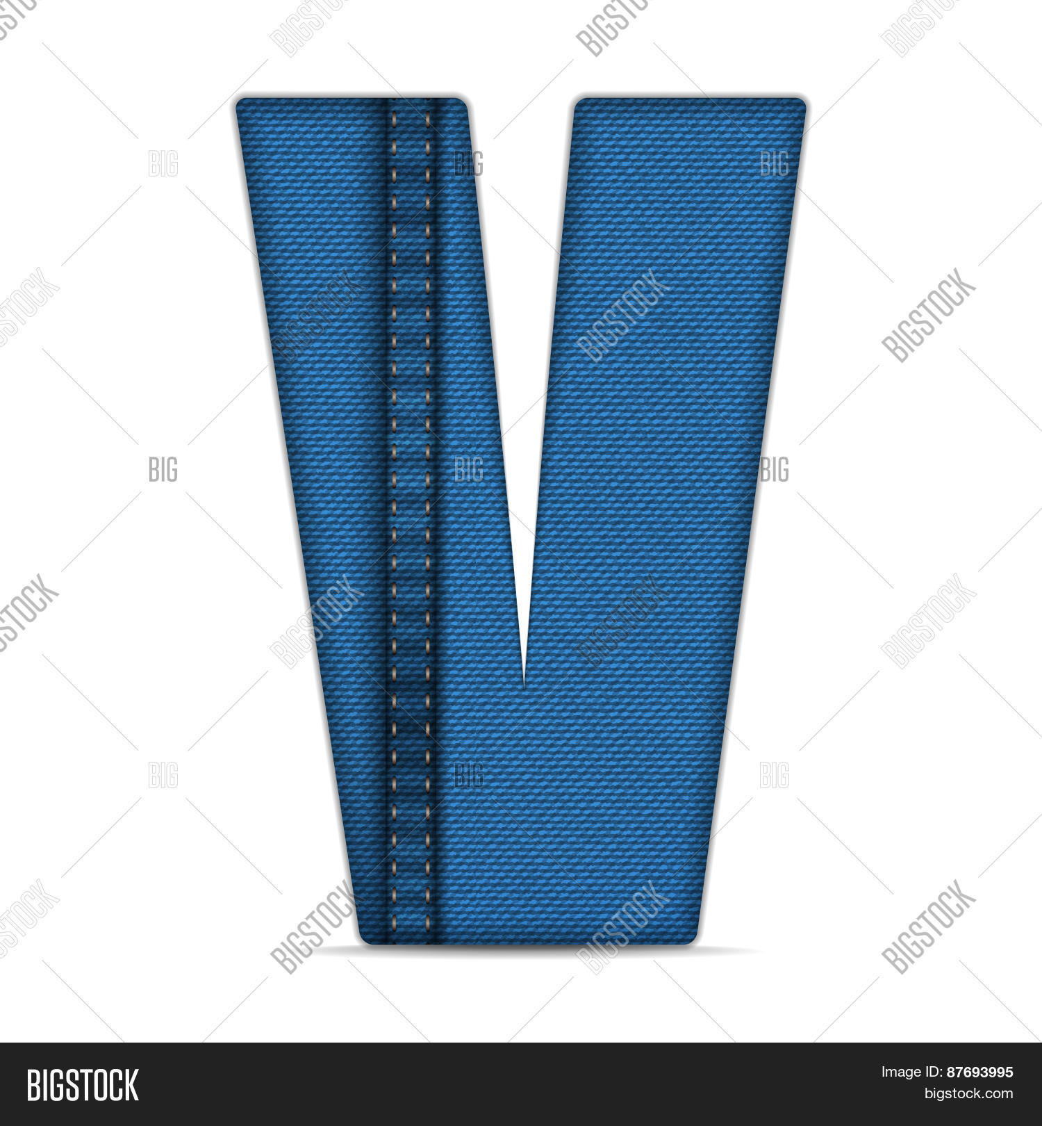 Alphabet Blue Jeans Vector & Photo (Free Trial) | Bigstock