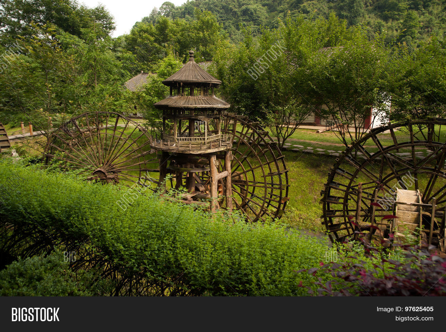 Waterwheel Front Image & Photo (Free Trial) | Bigstock