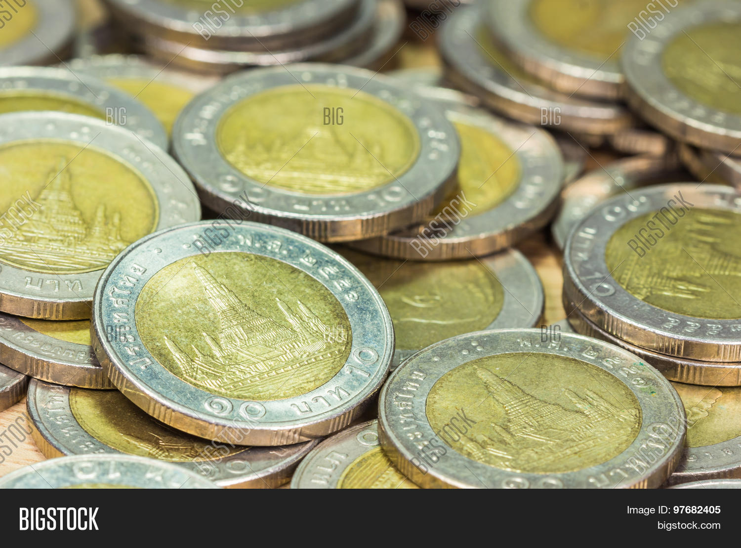 Coins Thailand. Wat Image & Photo (Free Trial) | Bigstock