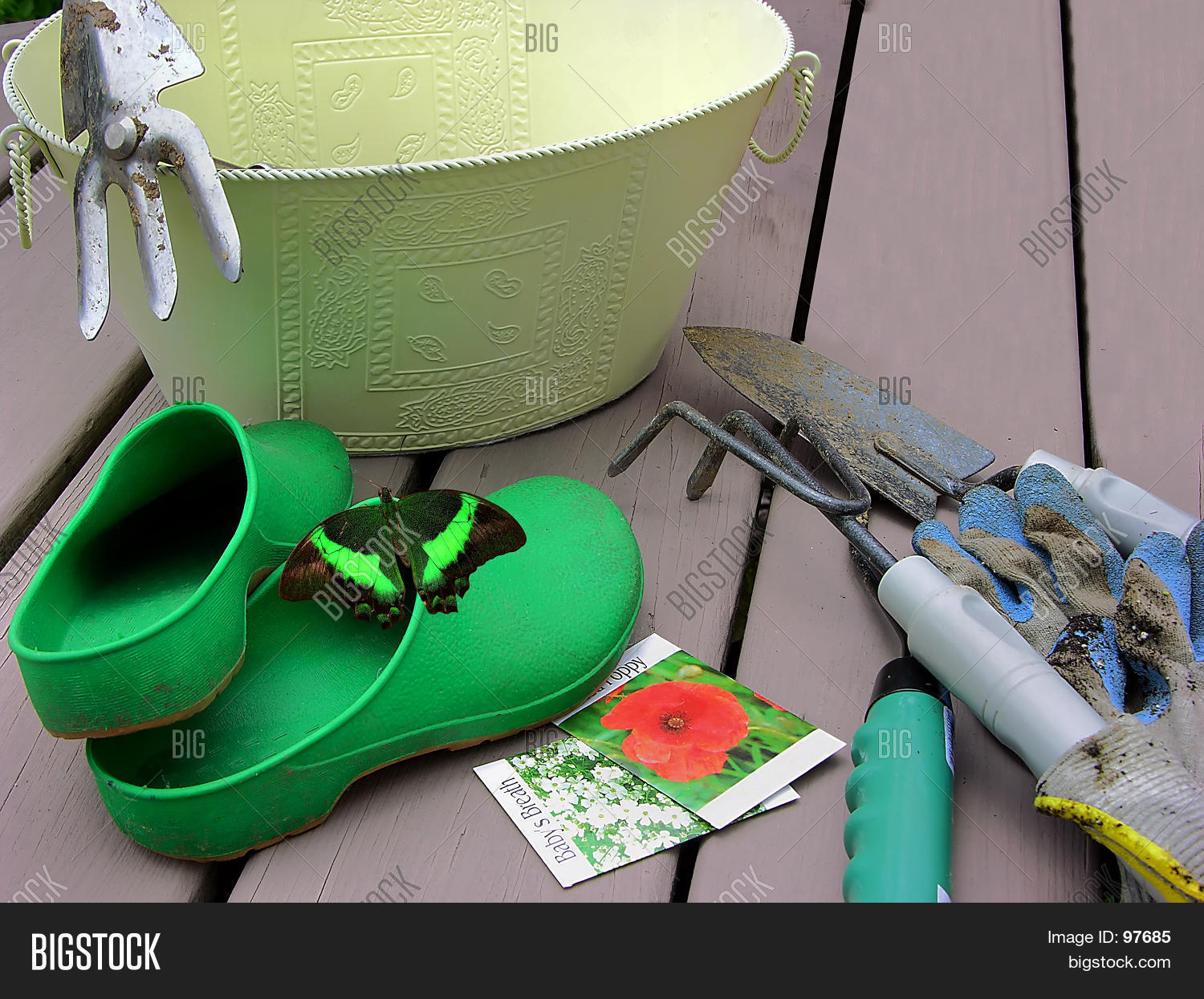 Garden Tools Green Image & Photo (Free Trial) | Bigstock