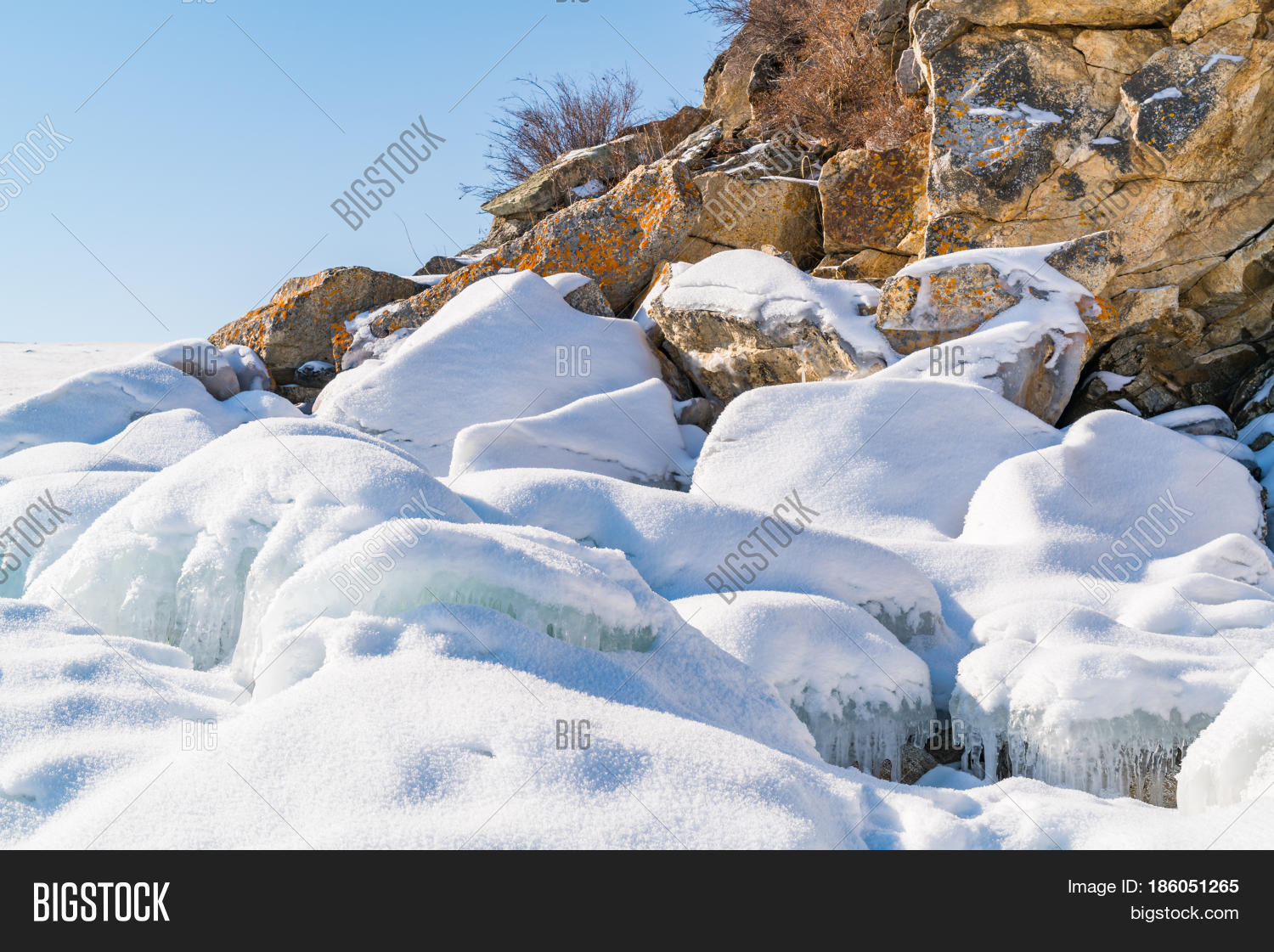 Frozen Water Rocks Image & Photo (Free Trial) | Bigstock