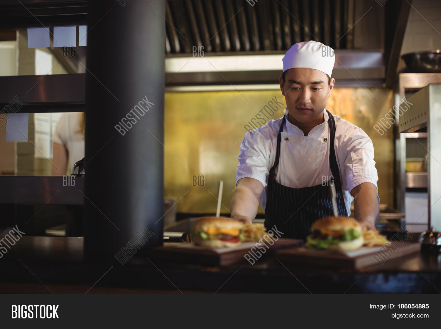 Chef Placing Tray Image & Photo (Free Trial) | Bigstock