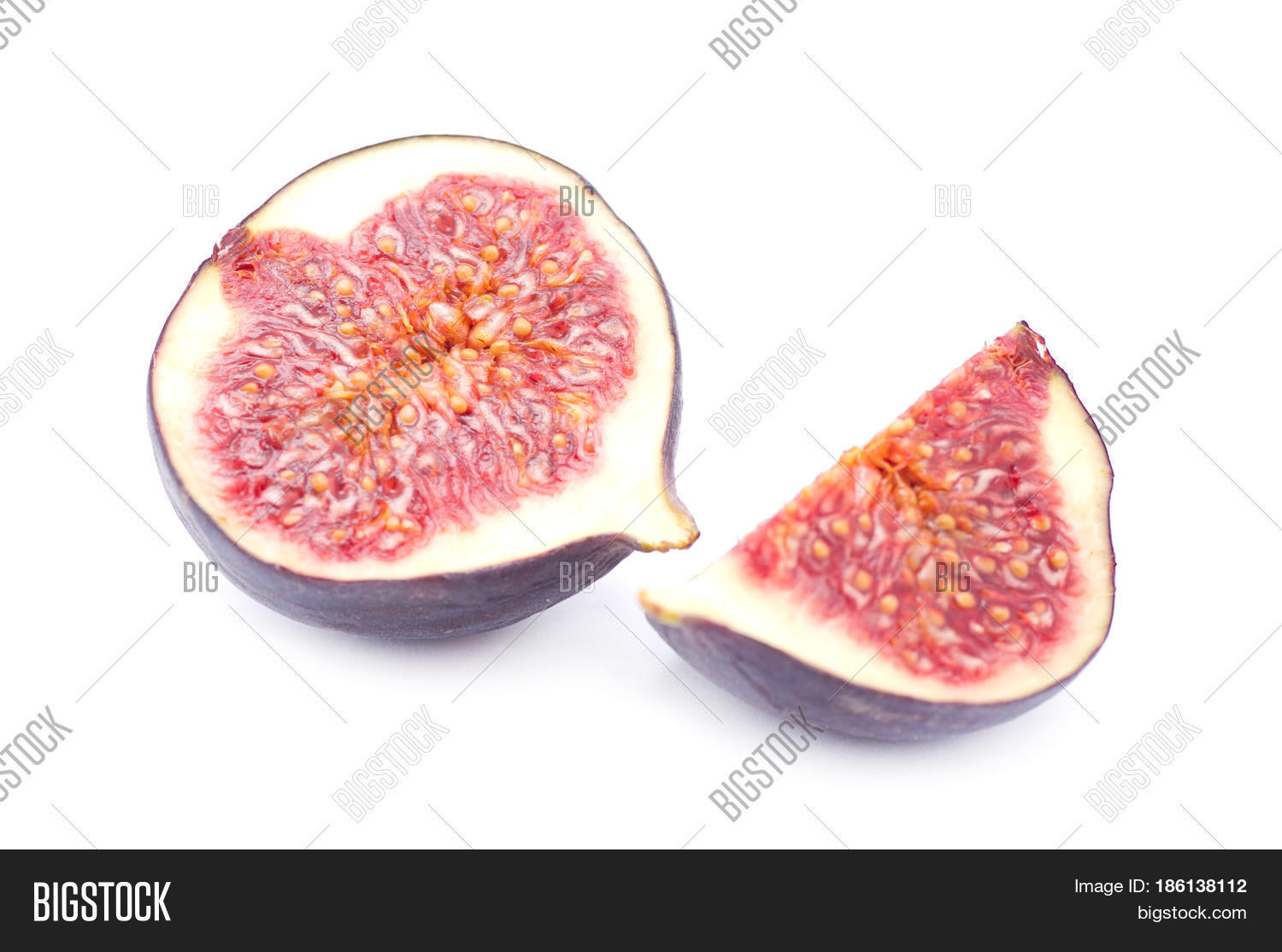 Set Fresh Figs Cut Image & Photo (Free Trial) | Bigstock