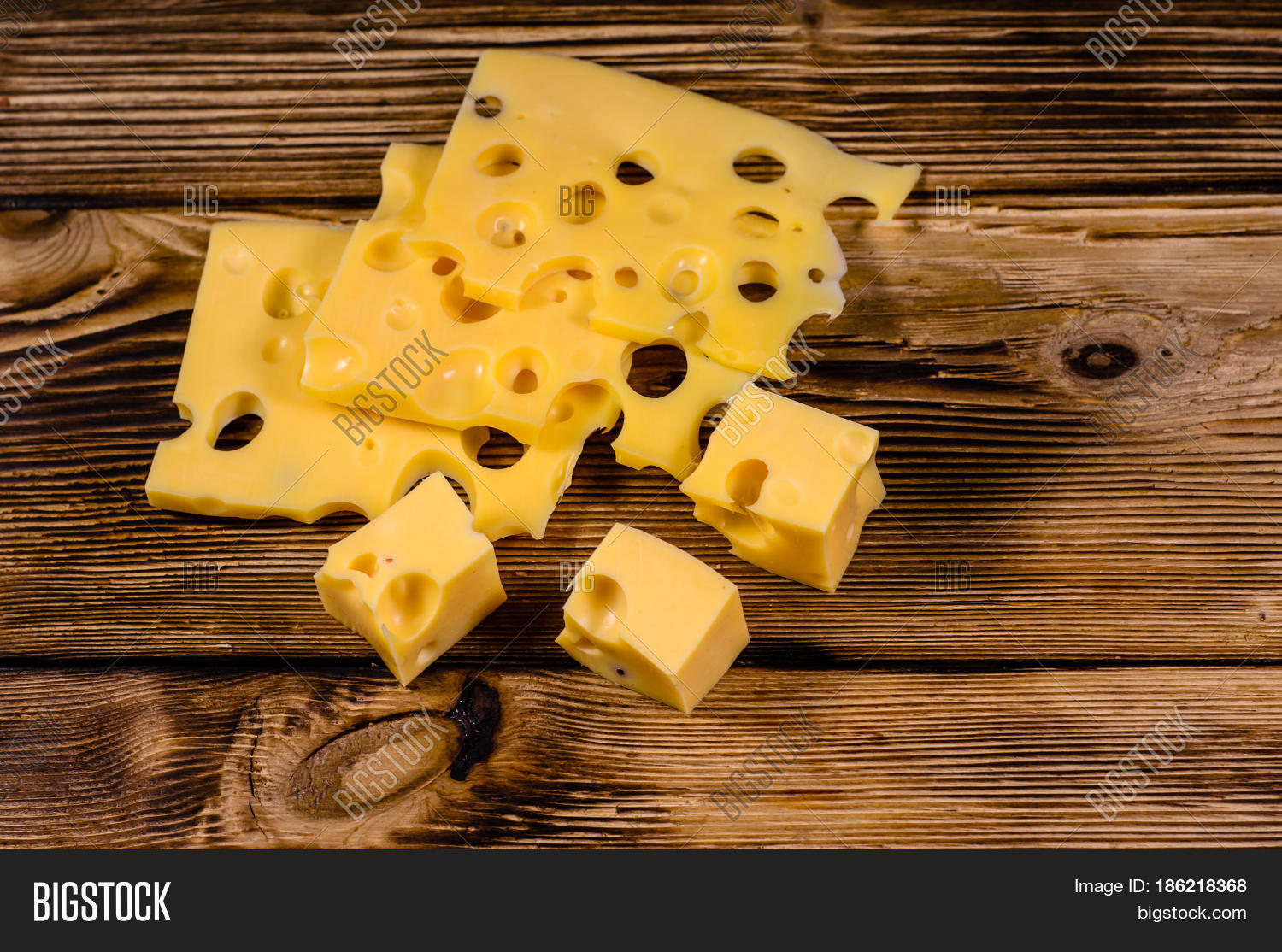 Sliced Cheese On Image & Photo (Free Trial) | Bigstock