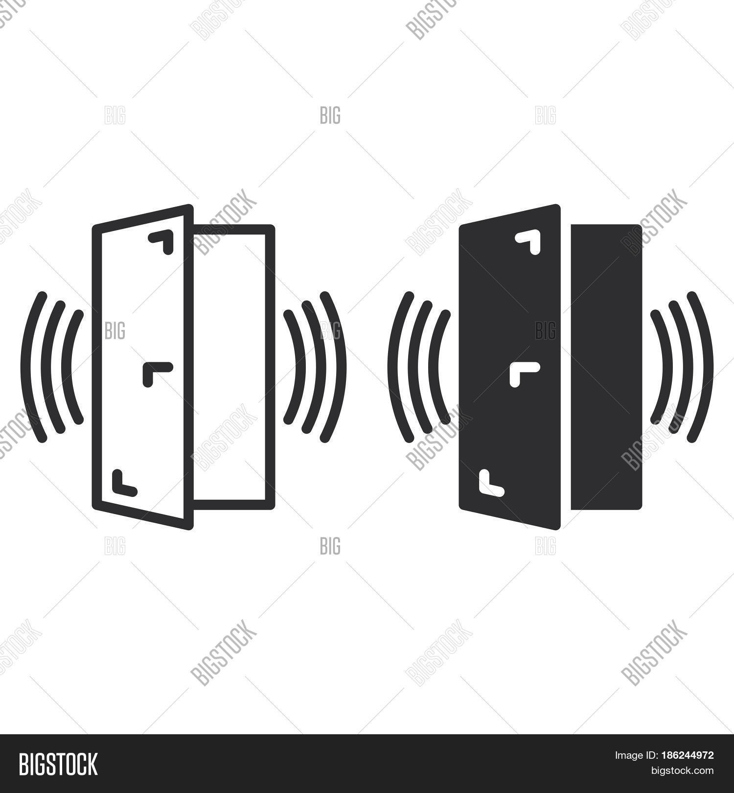 Door Sensor Alarm Vector & Photo (Free Trial) | Bigstock