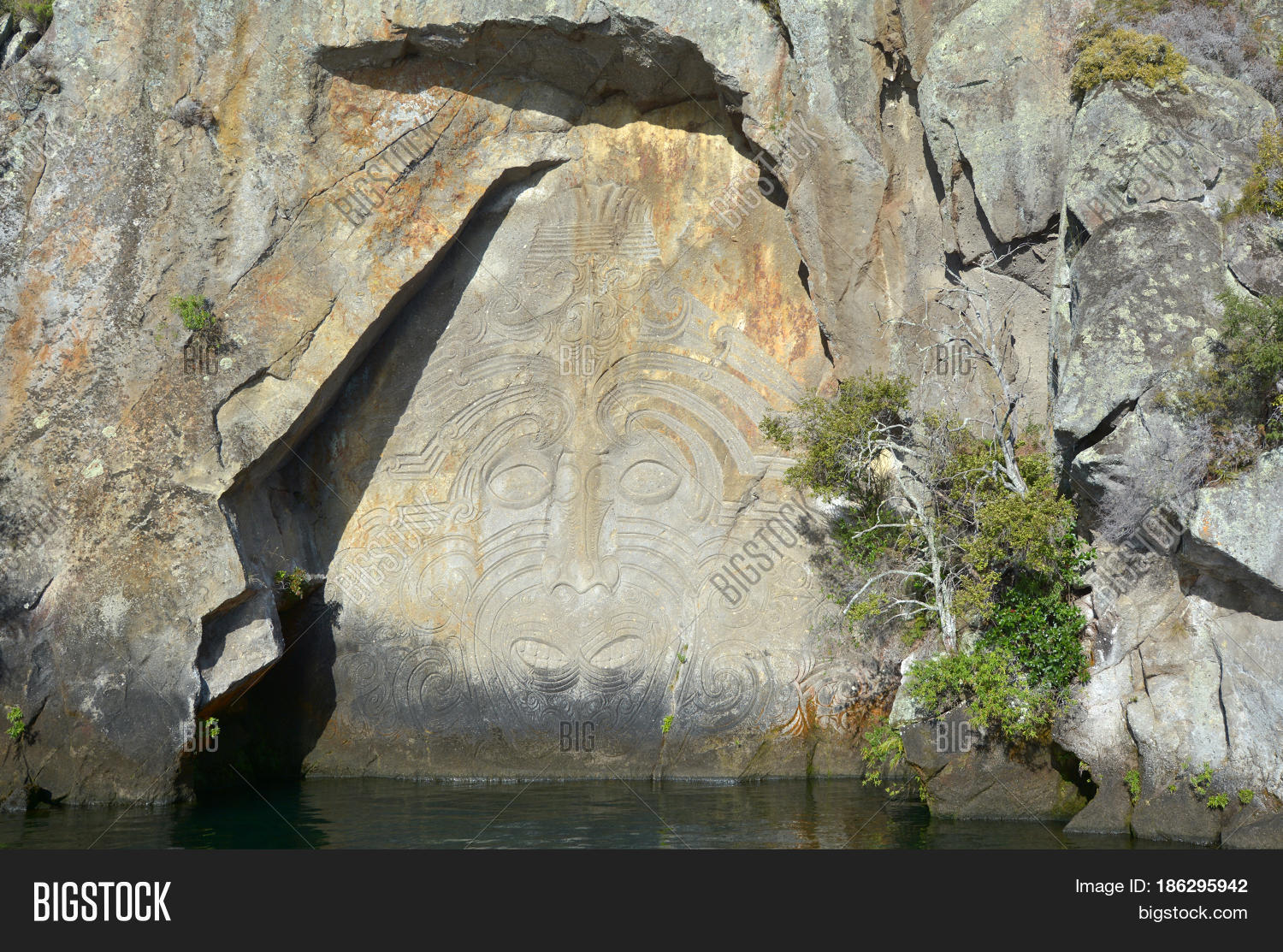 Maori Rock Carving Image & Photo (Free Trial) | Bigstock